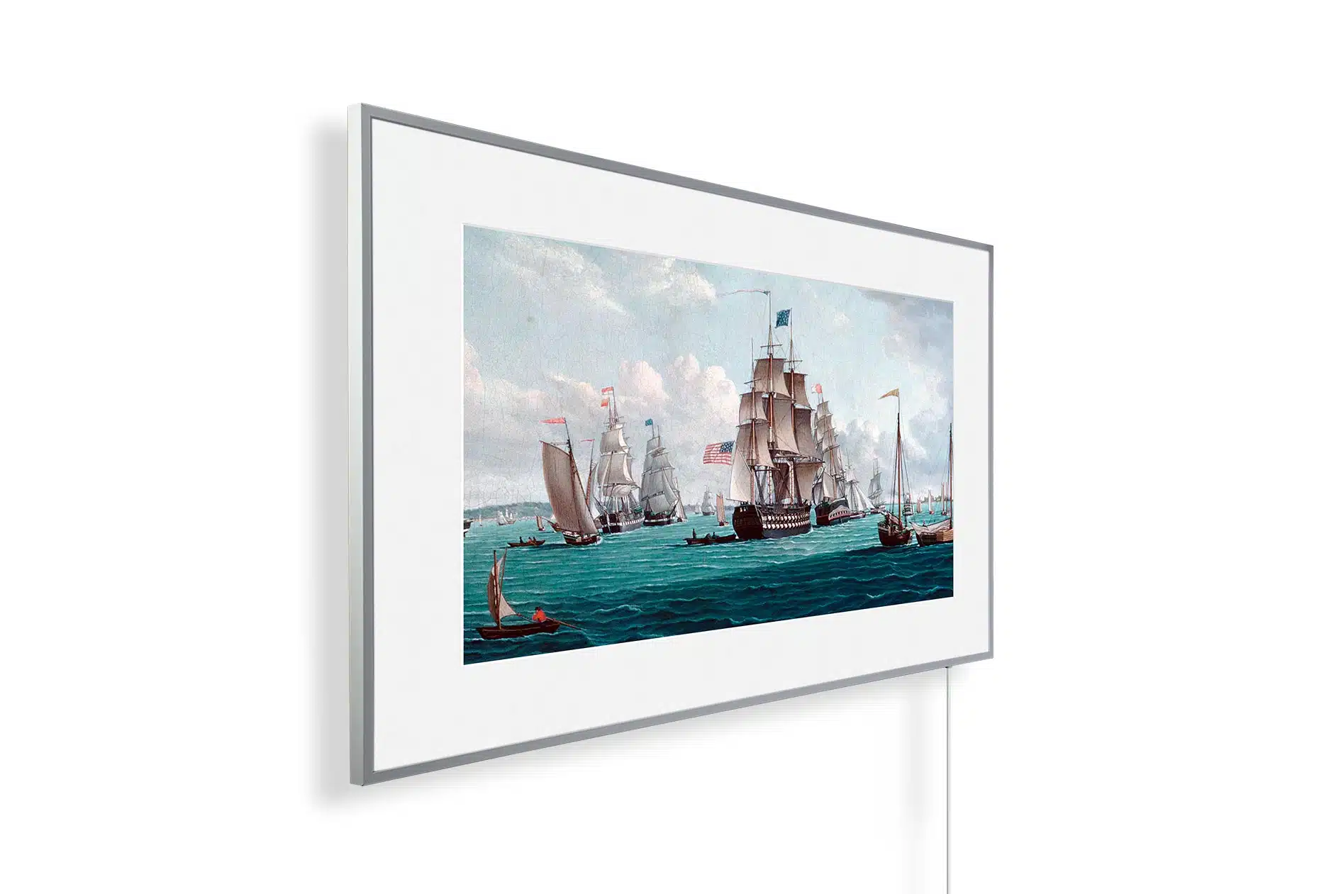 Thomas Thompson - The U. S. ship Franklin with a view of New York Bay ...